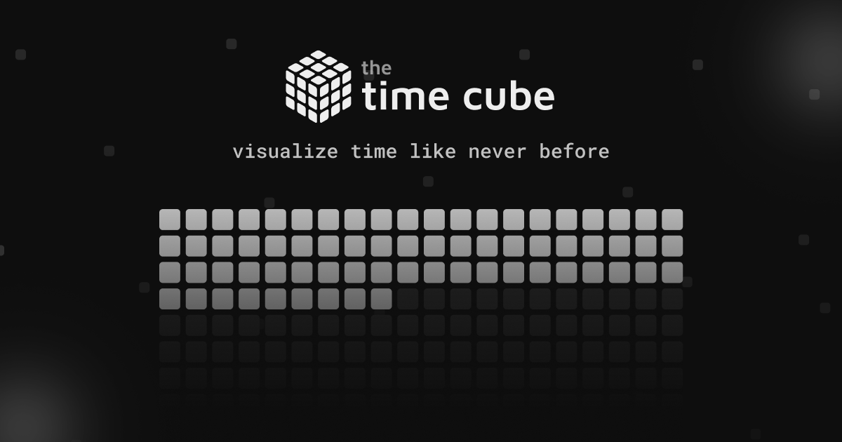 The Time Cube | A dynamic time visualizer